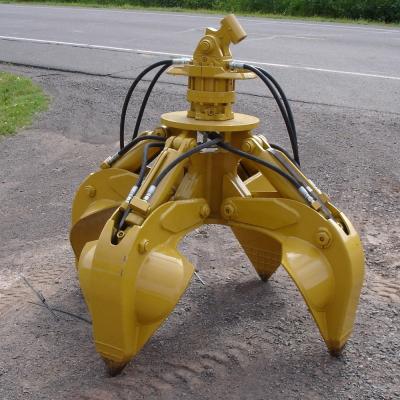 Chine 0.3 m3 Capacité Hydraulique Peel Orange Grapple Steel Grab Scrap pour les excavatrices et les camions à vendre