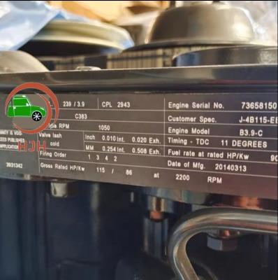Chine 4B3.3 3BT3.9C Ensemble de moteur diesel pour excavatrice pour pièces de machines de construction à vendre