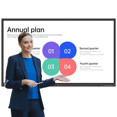 China 75 Inch Digital Interactive LED Smart Board for Education 86/98/110 Inch Variants Whiteboard Panel for Classroom Use for sale