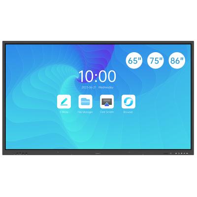 China 86-Inch Digital Interactive Whiteboard Panel Smart LCD Board for Education OEM Supplier 75/98/110 Inch Variants Classroom Use for sale