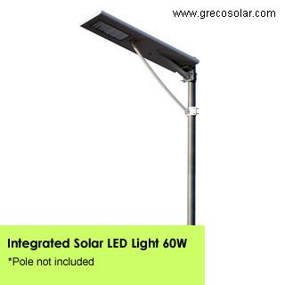 Cina Iluminazioni pubbliche alimentate solari 60 watt, porcellana solare delle iluminazioni pubbliche, serie integrata in vendita