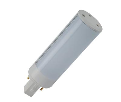 China G-24 E27 AC85 de 7W 500lm - o diodo emissor de luz horizontal do policarbonato 265V leitoso obstrui dentro a lâmpada do G-24 da luz/diodo emissor de luz à venda