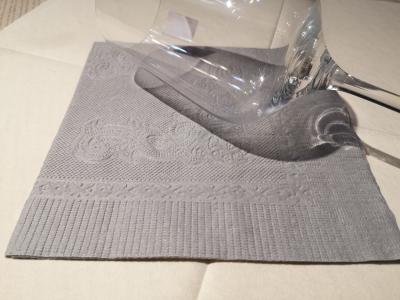 Cina Nessuna pasta di cellulosa dell'agente del vergine fluorescente di Lunchon Napkin Gray 100% in vendita