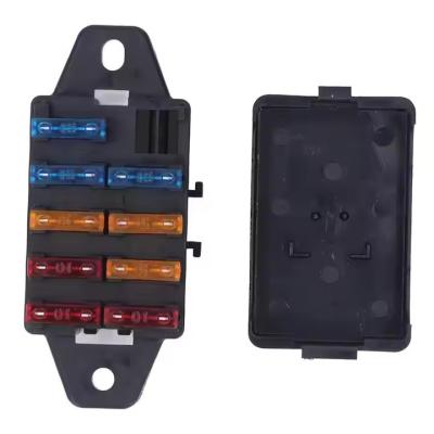 중국 9 웨이 9P 표준 블레이드 ATC ATO 자동차 자동차 차량 피지 박스 홀더 블록 DC32V 판매용