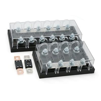 China Energía 4 6 Way M8 Bolt Down MEGA Sustentador de fusible con barra de bus 250A en venta
