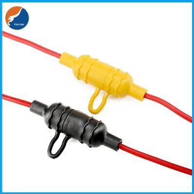China IP67 Inline Mount Fuse Holder Waterdicht Inline Fuse Block UL 94V-0 Rubber voor 10x38 Tube Te koop