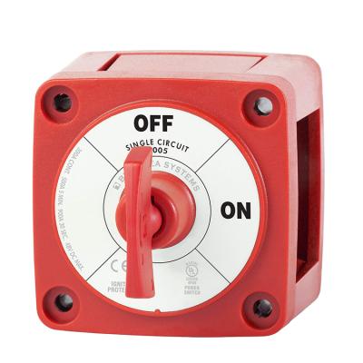 China Circuito único M Serie 6005 Mini En OFF Master Cut Interruptor de batería rojo con llave en venta
