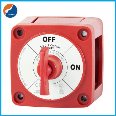 China Circuito único M Serie 6005 Mini En OFF Master Cut Interruptor de batería rojo con llave en venta