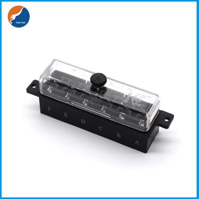 China Bloque del fusible del coche de la entrada-salida de 6 postes para el fusible auto de la cuchilla del ATC de la ATO de ATY en venta