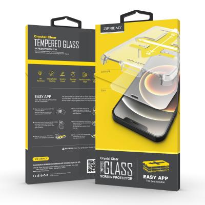 Cina Easy Installation Applicator Frame Tempered Glass 3 Pack Screen Protector For Iphone Xr in vendita