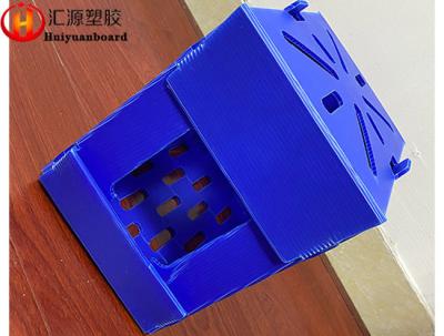 China Non Toxic Foldable Corrugated Plastic Box , 400GSM Correx Packaging Boxes for sale