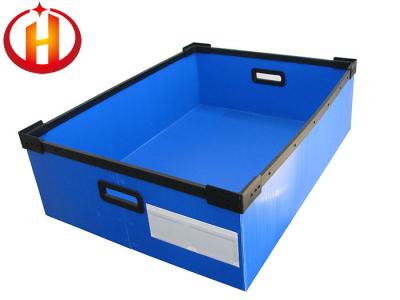 Cina Scatola di plastica ondulata pieghevole blu su ordinazione stampabile con le strutture in vendita