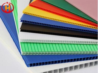 Chine Feuille en plastique ondulée de polypropylène non toxique coloré pour l'emballage à vendre