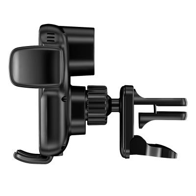 China 15W Fast Charging Wireless Car Phone Holder with Auto Matching Coil and Type C Connection for sale