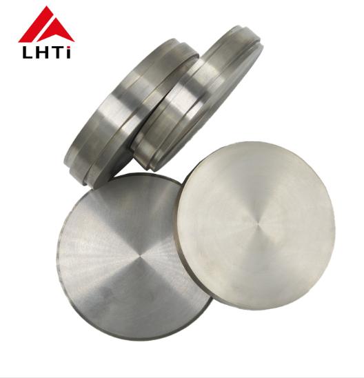Round silver polished titanium disc 35mm to 550mm
