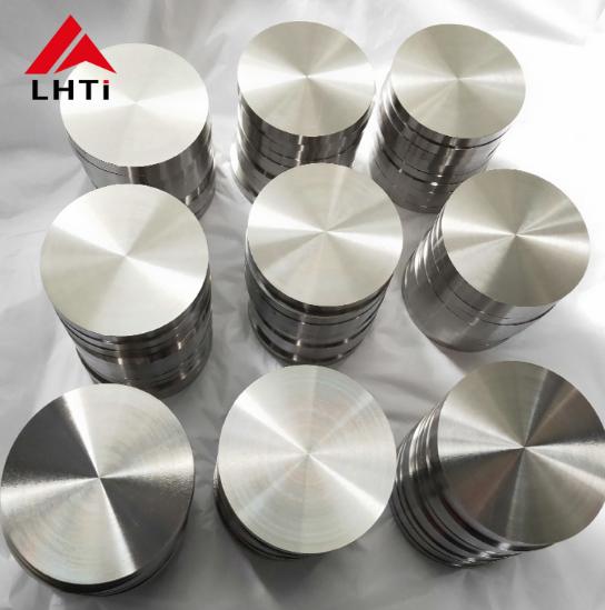 Mirror finish titanium alloy round disc