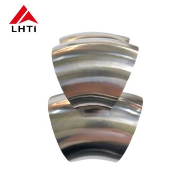 Chine direct-ventes Gr2 d'usine sans couture/coude titanique de soudure de tube à vendre