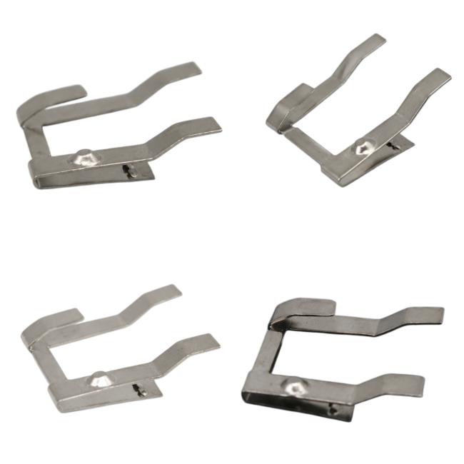 Precision manufactured spring contact clips for electronic applications