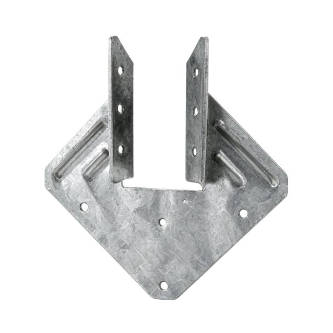 Galvanized Timber Connector product illustration showing structural design and mounting holes