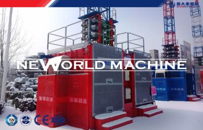 中国 人員用具および材料のためのラック・ピニオンの構造のおりの起重機 販売のため