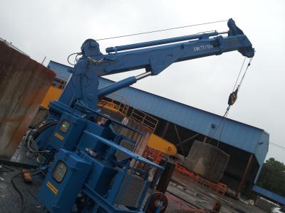 Cina 7T 10m Knuckle la gru telescopica idraulica dell'asta della gru dell'asta/barca marina in vendita