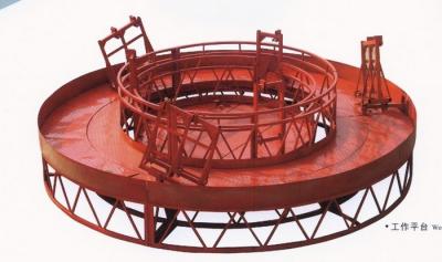 Cina 1200 / 2000 Kg sicuro Chimney sospeso piattaforma culla per caldaia, fienile lavoro in vendita