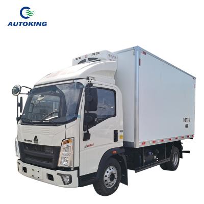 중국 -20C-20C 냉장고 차 Sinotruk Howo 냉장고 밴 근처에 판매용