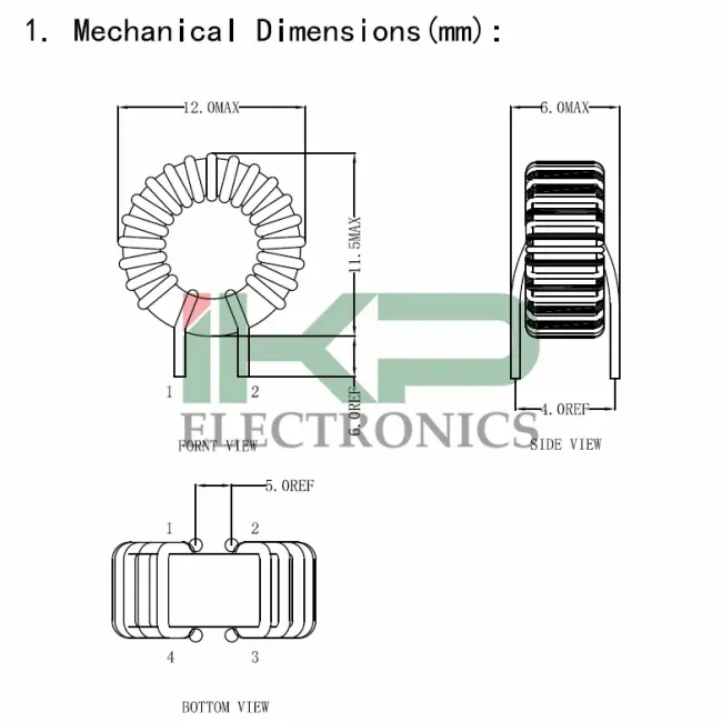 Common Mode Inductor Choke Core T9*5*3 338uh 0.1V 15 MΩ