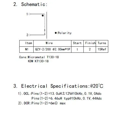 Differential Mode Toroidal Inductor for Avionics Devices