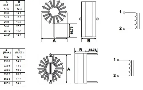 Customized 2929-386uh Differential Mode Choke Inductor