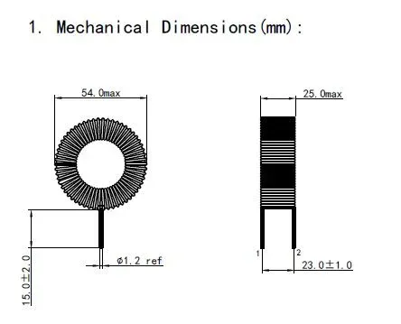 Factory Price Differential Mode Choke Inductor with Sendust Core