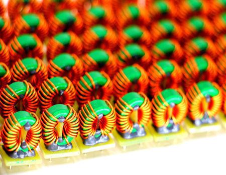 Customized 4 Phase Fixed Common Mode Power Line Choke Inductors for 4 Line applications mount on PCB supplier