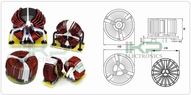 Common Mode Power Choke, Toroidal Ferrite Core, 1mH 5mA, High Current supplier