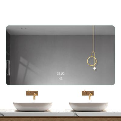 China Anti-fog Smart Touch Switch Bathroom Modern Wall Led Mirror for sale