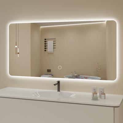 China Luxury Look Mirror Intelligent Design LED Light Bathroom Mirror for sale