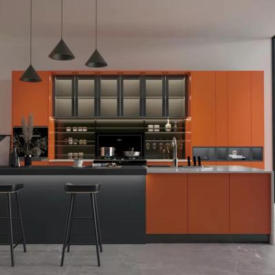 China Italian Furniture Smart Kitchen Cabinets Stainless Steel Cupboards Islands Cabinetry Modular Home Modern Designs for sale