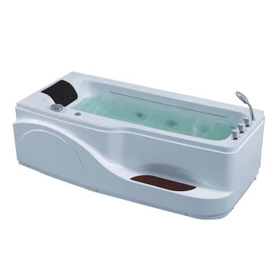 China White Acrylic Massage Bathtub with Stainless Steel Frame for sale