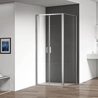 China Customizable Sliding Square Tempered Glass Shower Cabin Shower Enclosure for sale