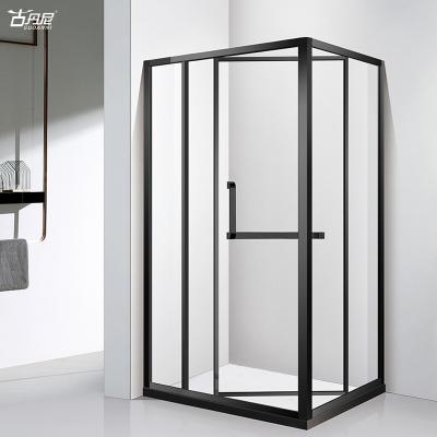 China GUDANNI Waterproof Tempered Glass Shower Room Enclosure Bathroom square Folding Door for sale