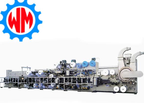 Sanitary napkin production line quality control process