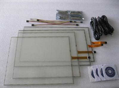 中国 USB のケーブルおよびコントローラーが付いている 10 のインチから 22 インチ 5 ワイヤー抵抗接触パネル 販売のため