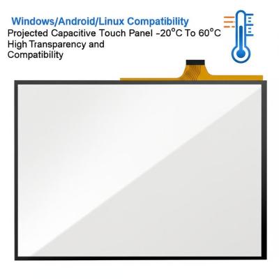 China Windows/Android/Linux Compatibility Projected Capacitive Touch Panel -20°C To 60°C with High Transparency and Compatibility for sale