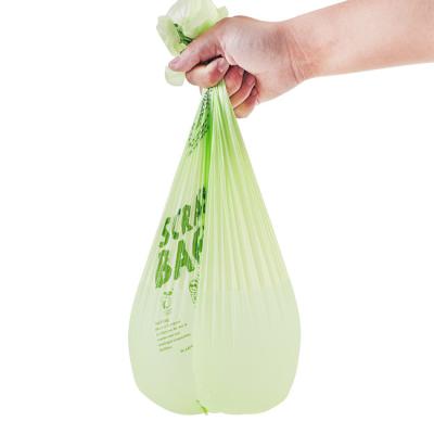 Compostable Flat Top Trash Bags Eco Friendly Packed With Outer Bag
