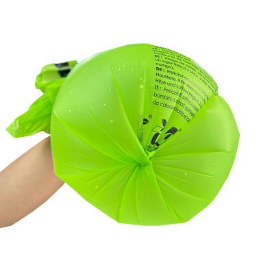 T Shirt Handle Compostable Garbage Bags Biodegradable Classic Paper Wrap Rolled