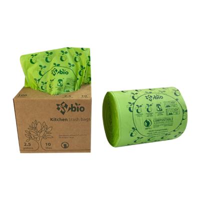 Eco Friendly Compostable Kitchen Trash Bags For Food Waste