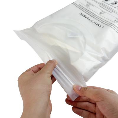 Custom Compostable Zip Lock Clothing Storage Bags Durable Reliable