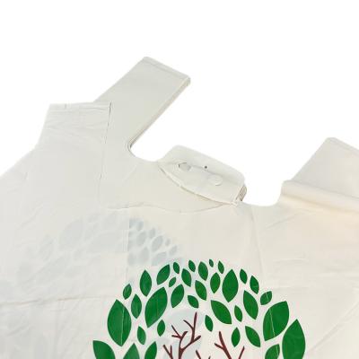 EN 13432 Certified Biodegradable Compostable Carry Bags Non Plastic Shopping