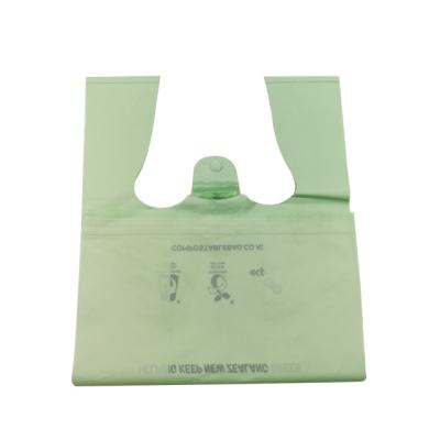 Durable Compostable Carry Bags Cornstarch Based Eco Friendly For Groceries