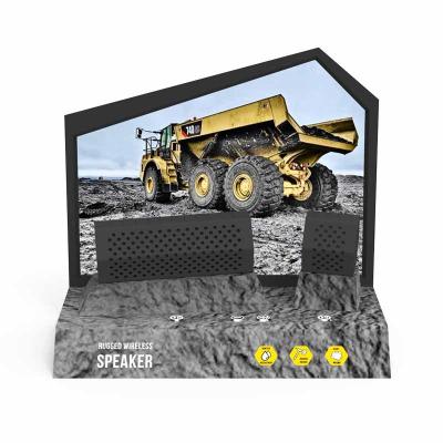 China Wireless Bluetooth Speaker Display Stand Rack With LED Light Customized for sale