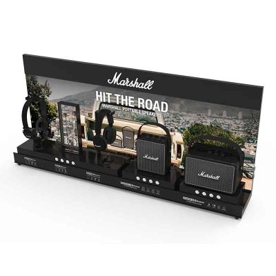 China Multifunction Countertop Speaker Display Stand Audio Headphone Acrylic Display Rack Stand Holder Set for sale